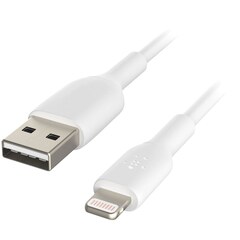 Cable, Lightning to USB, M/M, 6ft, White - Warehouse Cables LLC